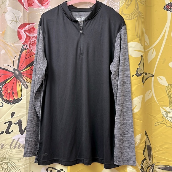 Pennant | Shirts | Pennant Mens L Sport Shirt Black With Gray Sleeves ...